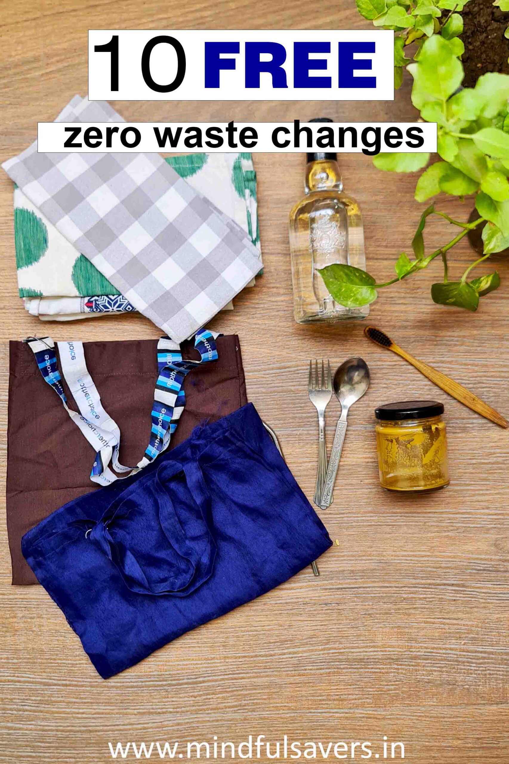 10 Free Zero Waste Changes - Mindful Savers